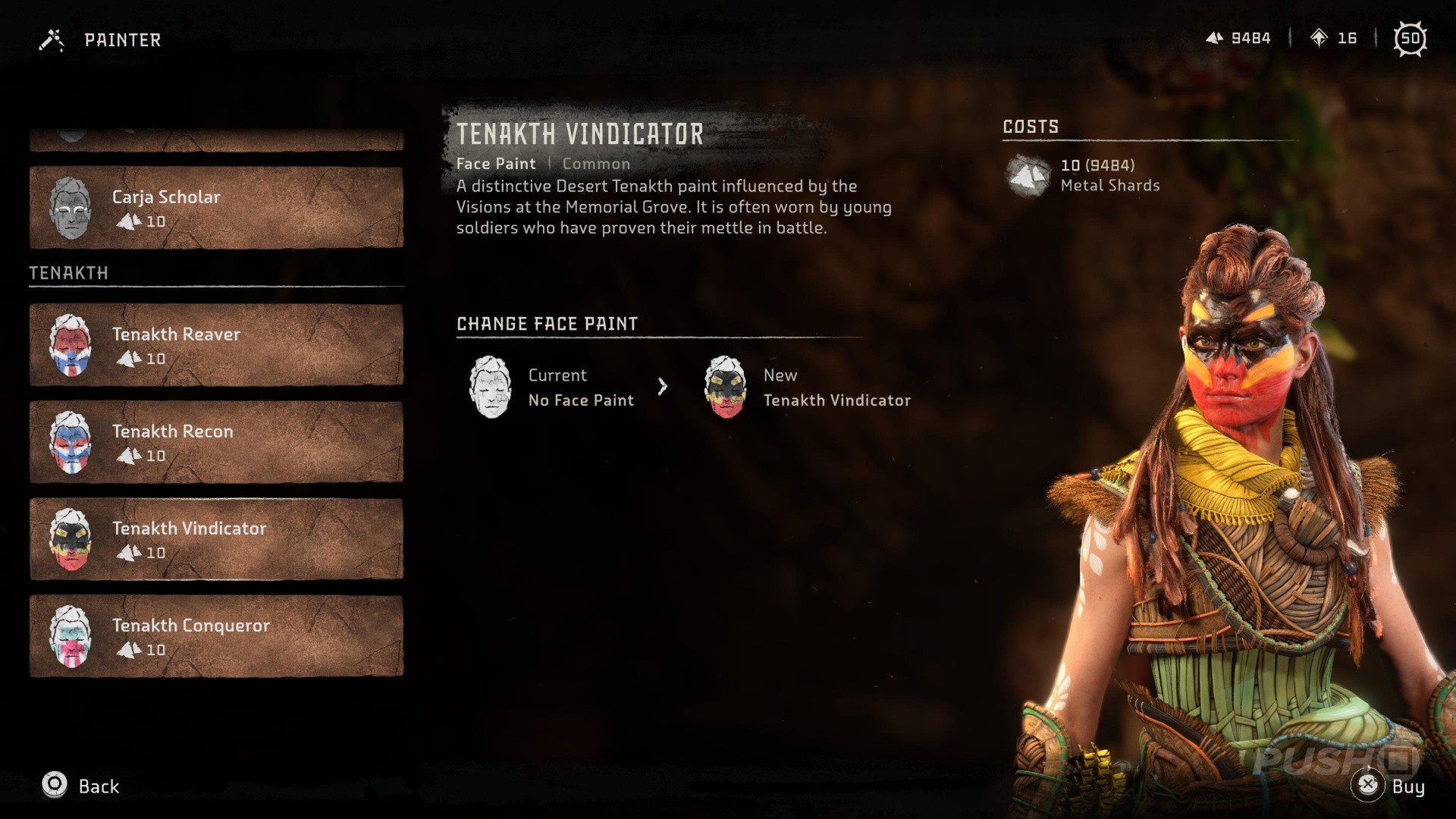 Horizon Forbidden West: All Face Paints and How to Use Them | Push Square