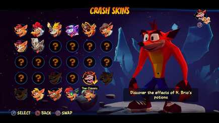 Crash Bandicoot 4: It's About Time - All Skins and How to Unlock Them ...