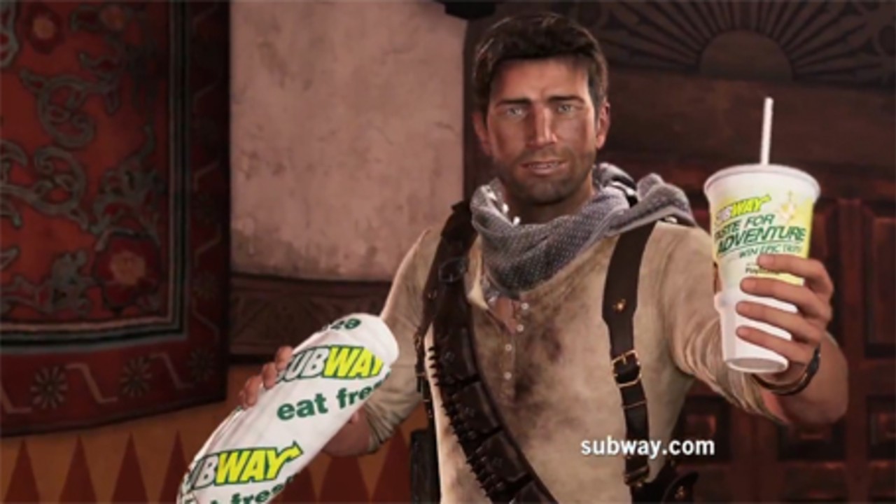 Watch Nathan Drake Promote Subway | Push Square