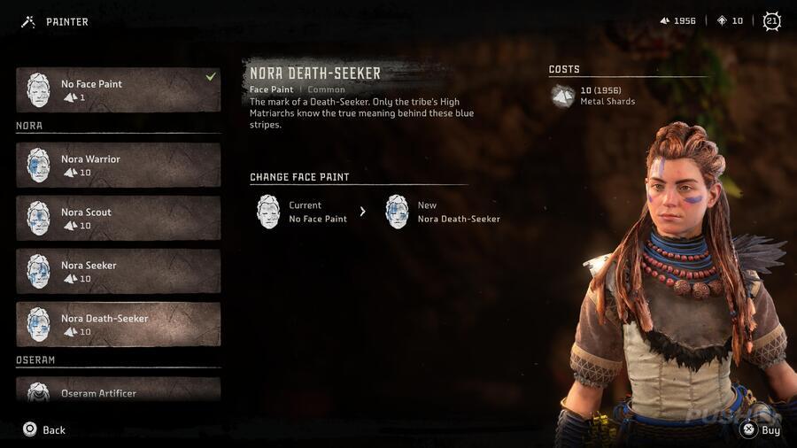 Horizon Forbidden West: All Face Paints and How to Use Them | Push Square
