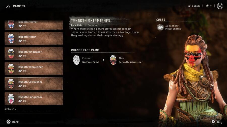 Horizon Forbidden West: All Face Paints and How to Use Them | Push Square