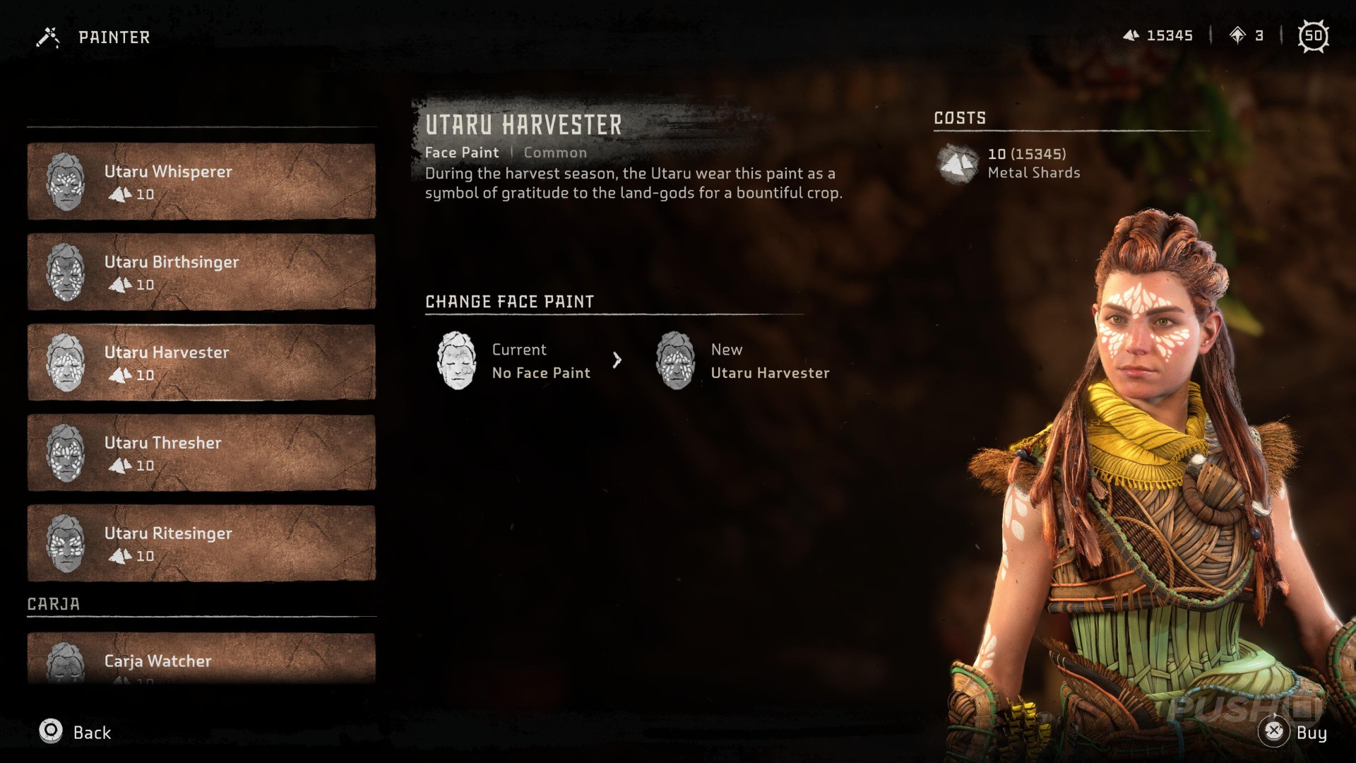 Horizon Forbidden West: All Face Paints and How to Use Them | Push Square