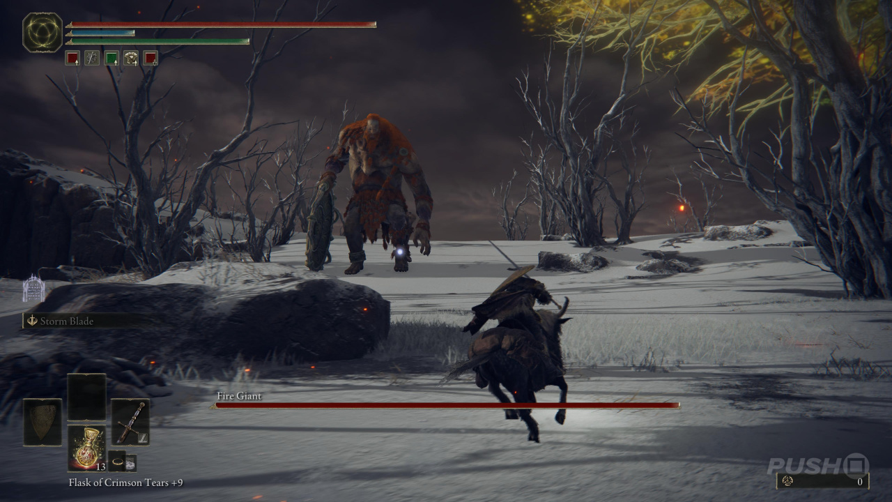 Elden Ring How To Beat Fire Giant Push Square