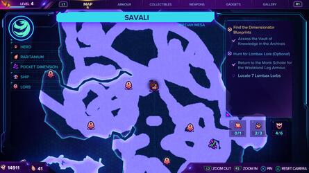 Ratchet & Clank: Rift Apart: Savali (Urfdah Mesa) - All Collectibles ...