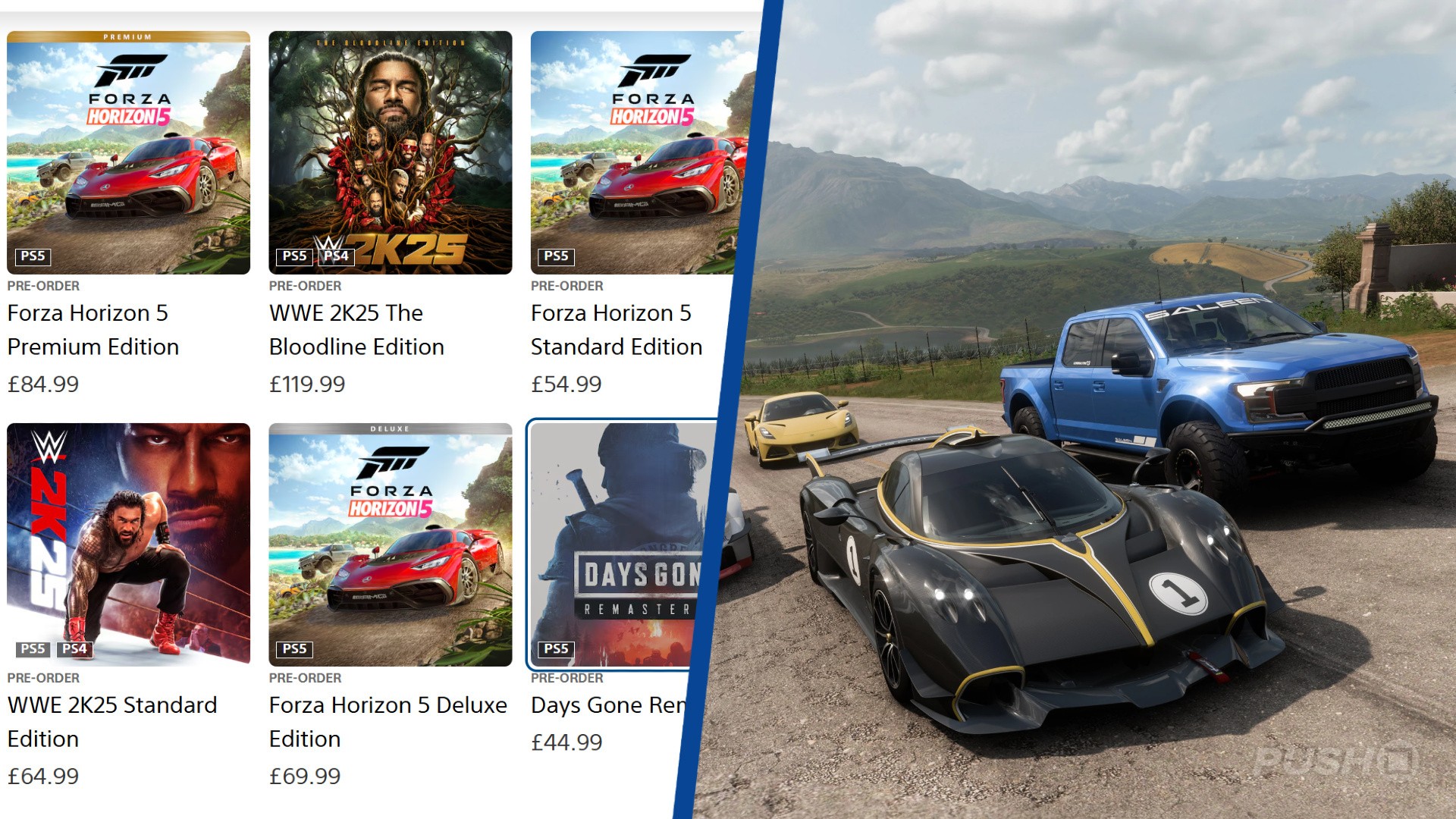 PS5 Players Drive Xbox's Forza Horizon 5 to the Top of the PS Store Pre ...