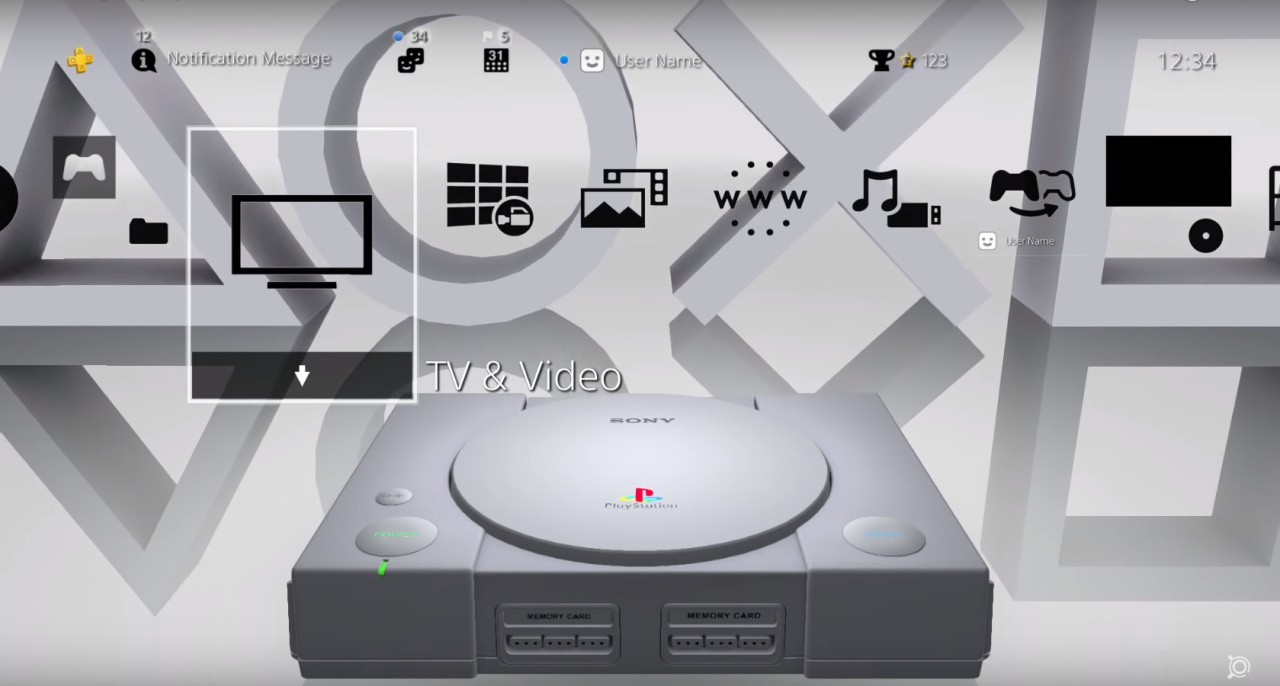 This PSone Theme for PS4 Deserves a Commercial Release | Push Square