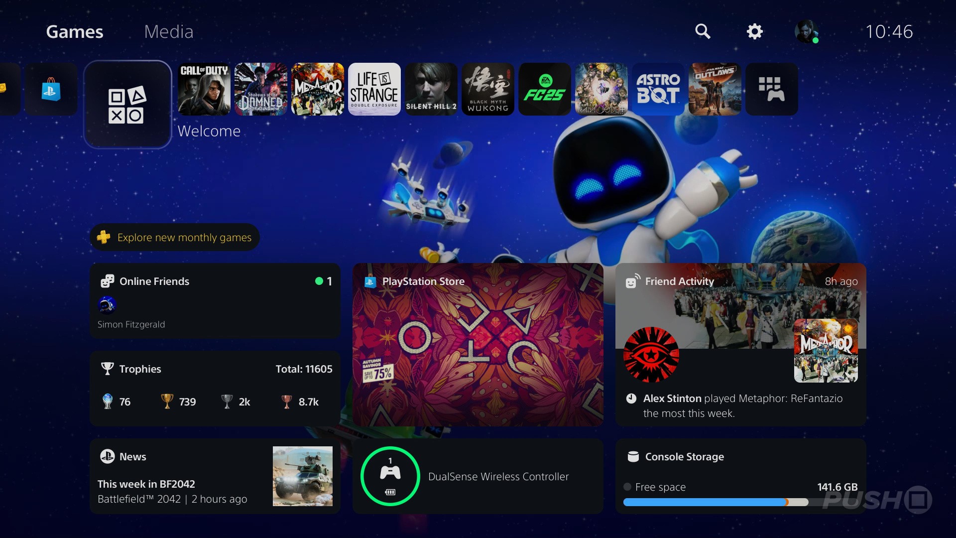 PS5's New Welcome Page Rolling Out to UK Accounts | Push Square