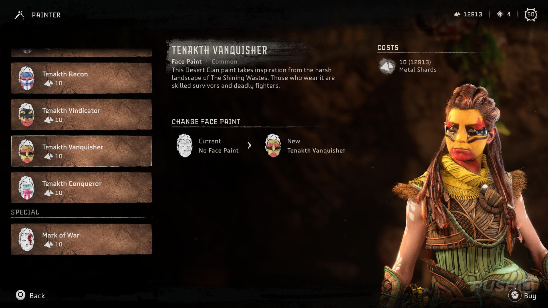 Horizon Forbidden West: All Face Paints and How to Use Them | Push Square