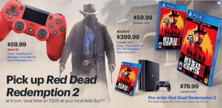 Red Dead Redemption 2 Available Early at Select Retailers in North ...