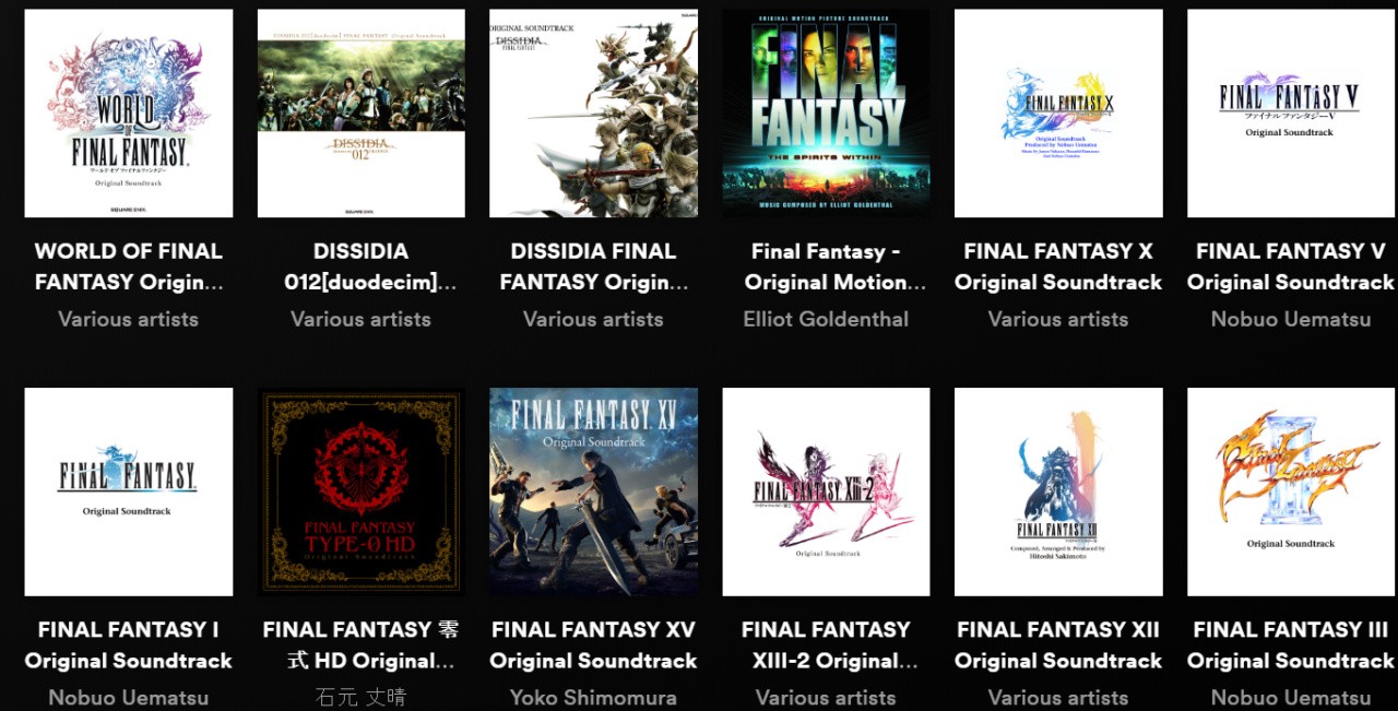 Every Final Fantasy Soundtrack Is Now on Spotify | Push Square