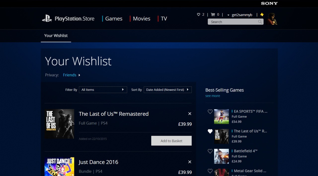 The PlayStation Store Seems to Be Getting a Wishlist | Push Square