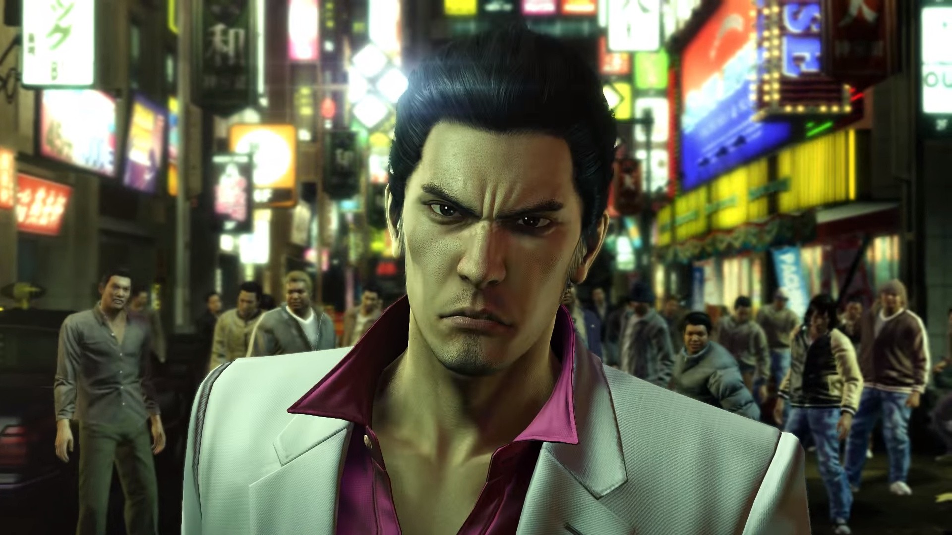 kiryu shouting