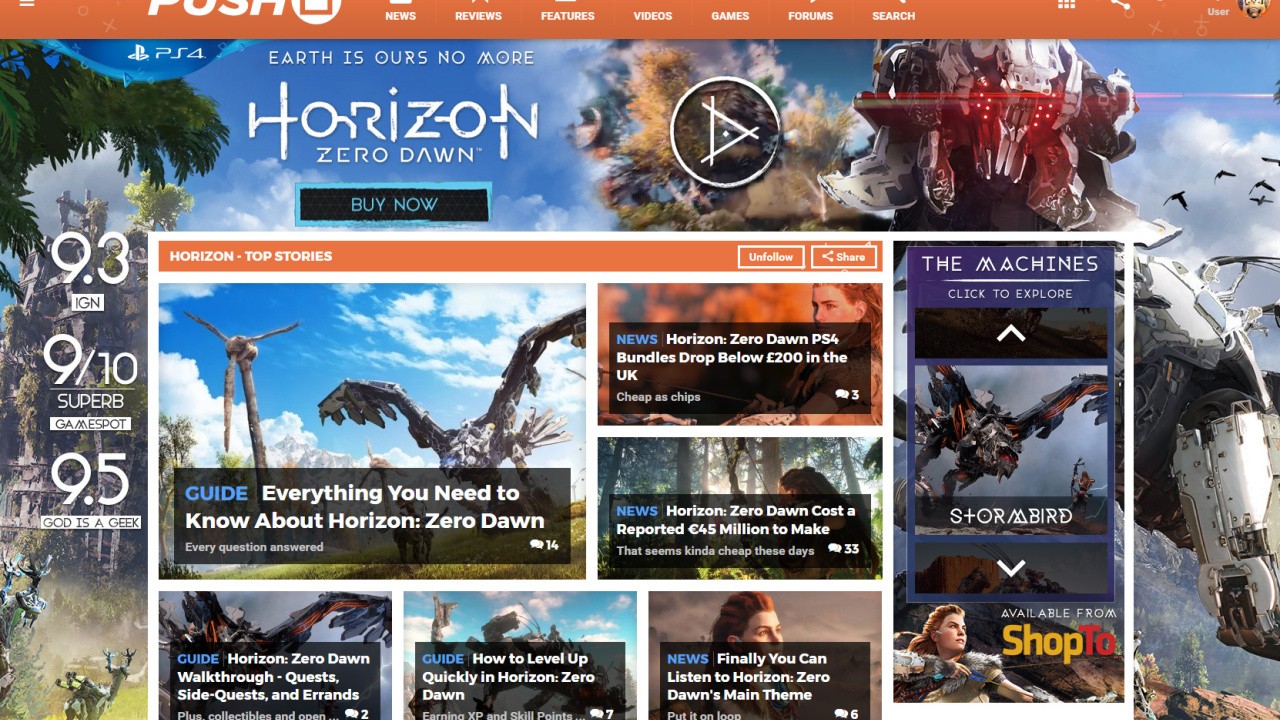 Site News: Follow Our Horizon: Zero Dawn Hub Page | Push Square