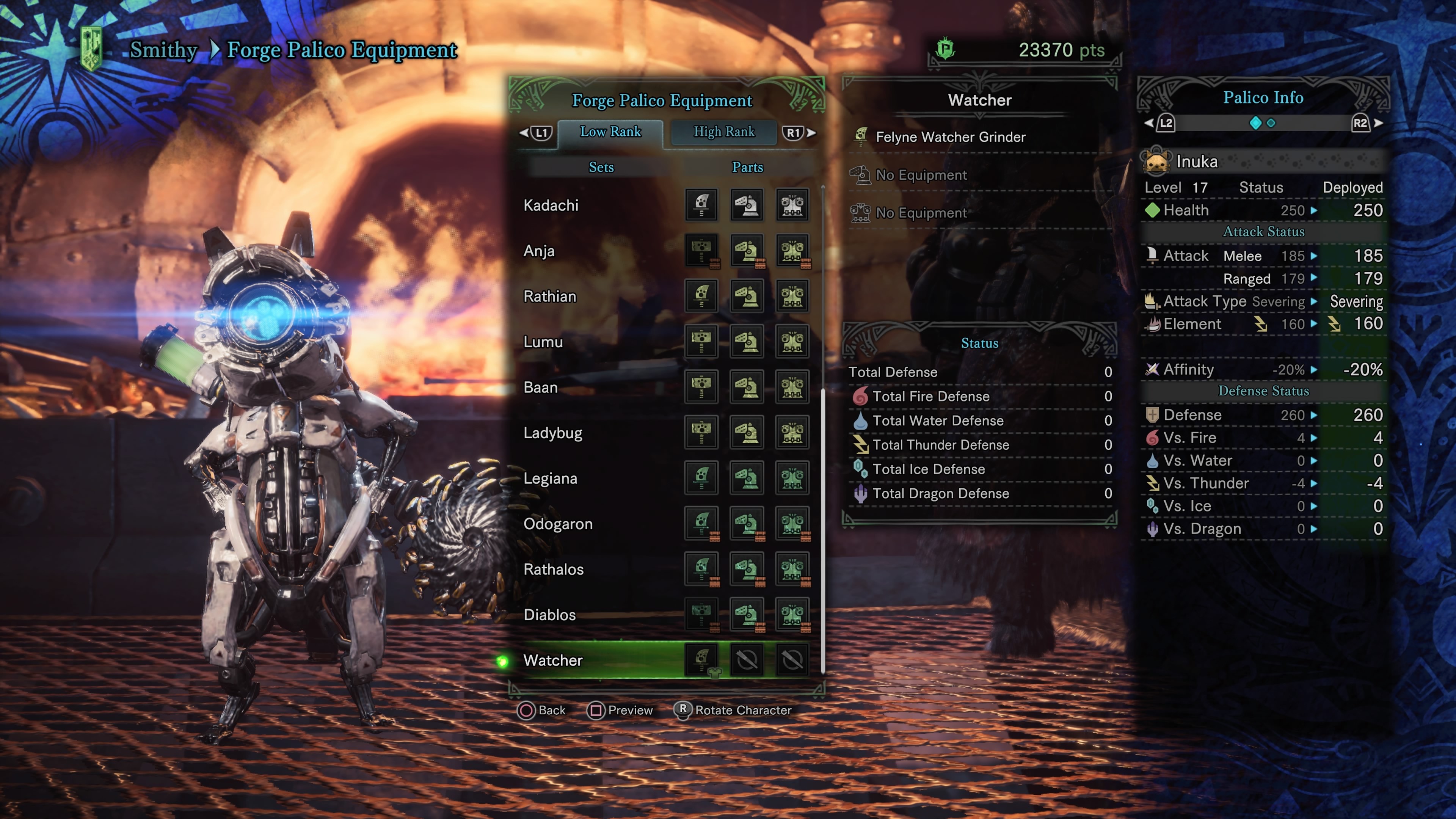 Monster Hunter: World Palico Equipment - All High and Low Rank Armor ...